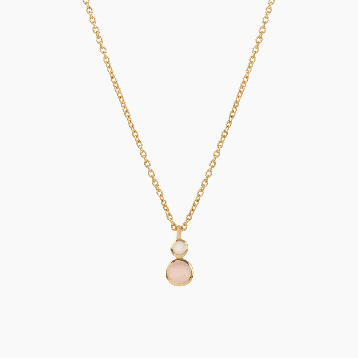 Dusty Necklace-Rose Quartz