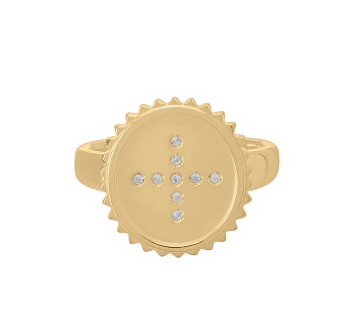 Halcyon Ring in Yellow Gold Plate